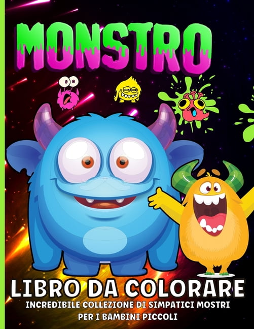 Mostro Libro Da Colorare : Mostri Divertenti Libro Da Colorare Per I ...