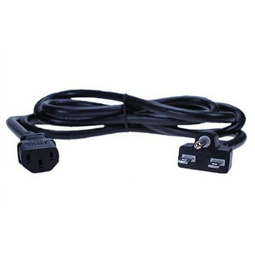 SF Cable 6ft Ultra Low Profile Angle NEMA 5-15P to NEMA 5-15R Power ...