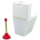1/12 Miniature Bathroom Toilet with Drainer For Doll House Realistic ...