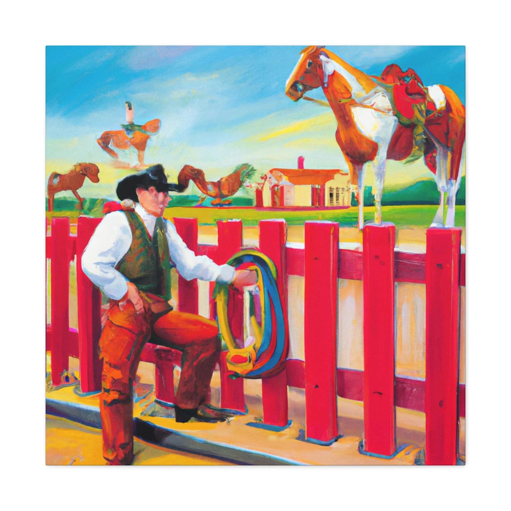 Hitching Post - Rococo - Canvas - Walmart.com