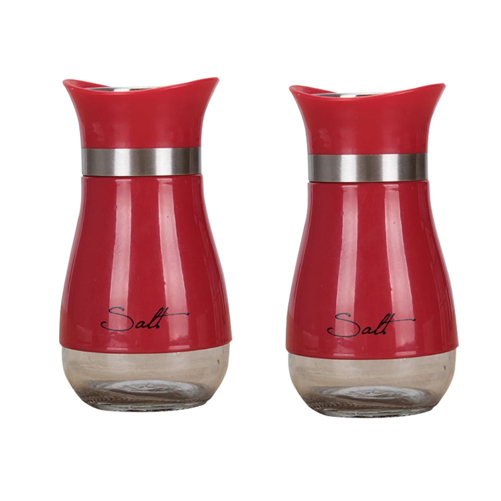 Salt and Pepper Shakers Set,Glass Bottom Salt Pepper Shaker with ...
