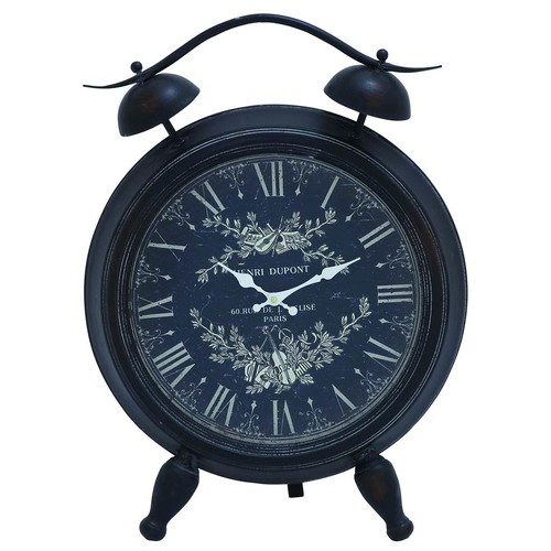 Table Clock with Roman Numerals by Woodland Imports - Walmart.com