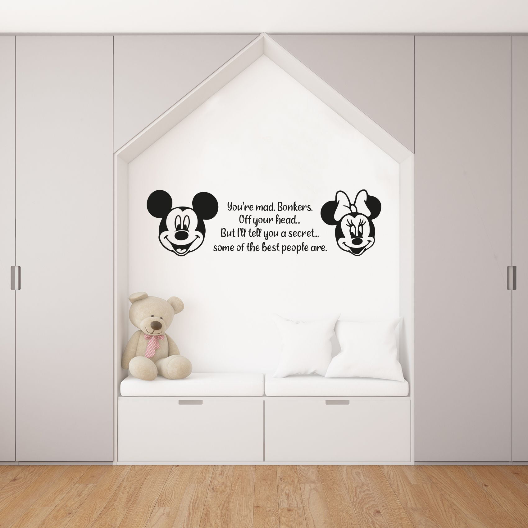 You're Mad Mouse Mouse Quote Kids Cartoon Quotes Wall Sticker Art Decal ...