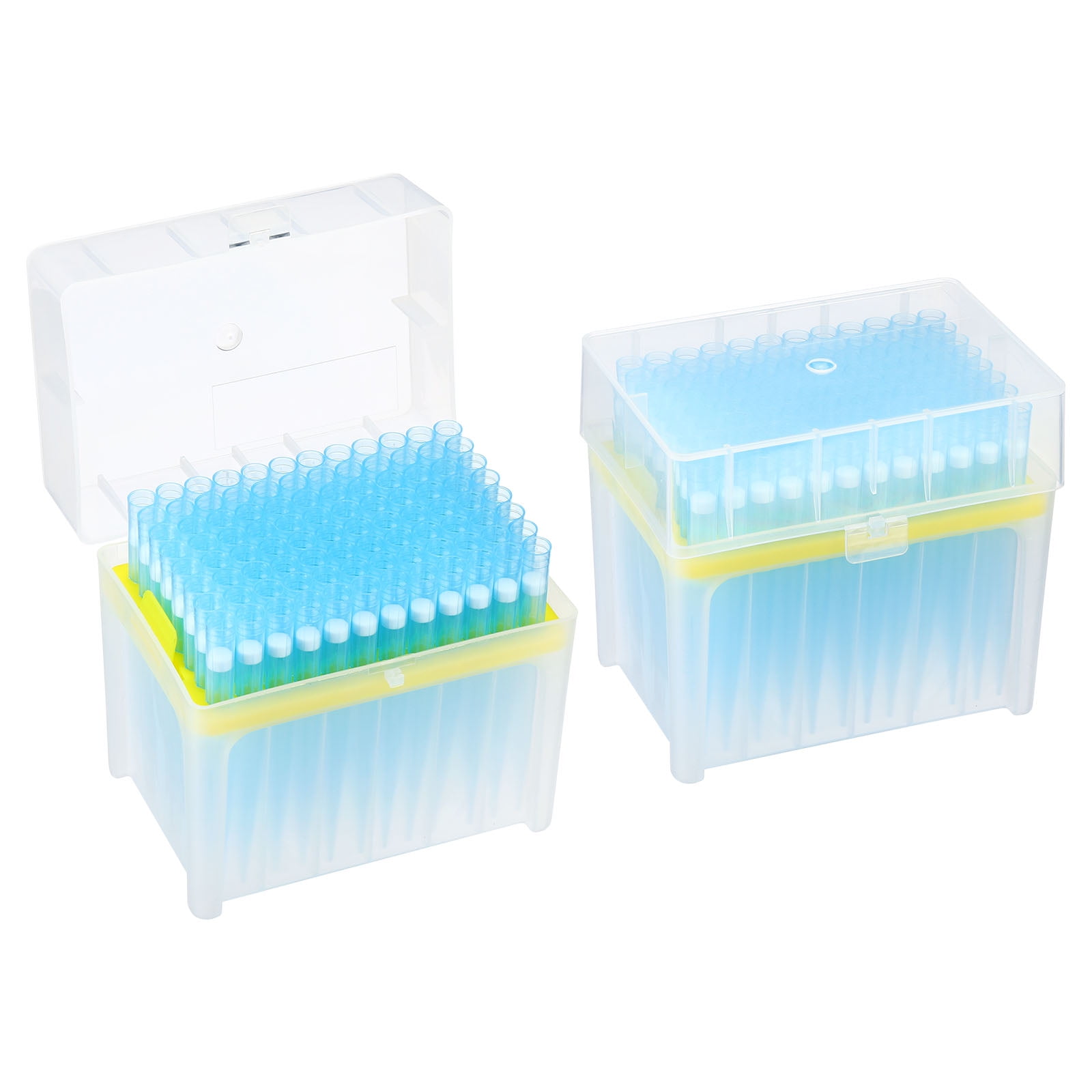 Uxcell 1000ul PE Filtering Pipette Tips, 2 Sets 96 Tips/Rack(Yellow ...