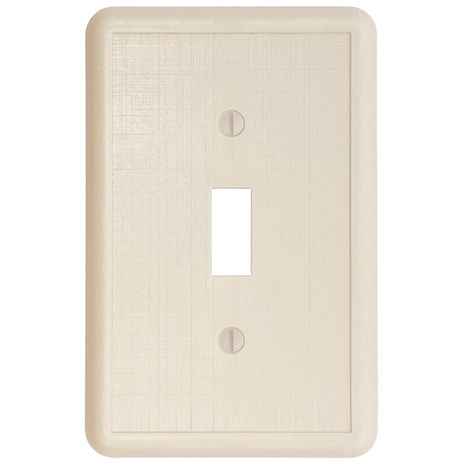 Questech Décor Single Toggle, Linen Textured Electrical Light Switch ...