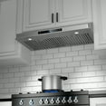 IKTCH 42 Inch 900-CFM Stainless Steel Under Cabinet Range Hood with ...