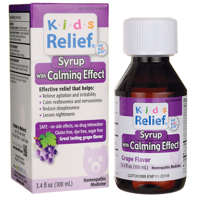 Kids Relief, Syrup with Calming Effect, Grape Flavor , 3.4 fl oz (100 ...