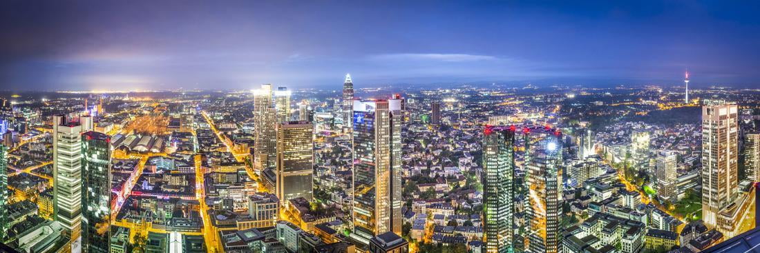 Frankfurt, Germany City Skyline, Unframed Photographic Print Wall Art ...