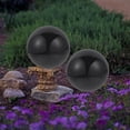 AURARMLET Stainless Steel Gazing Ball Reflective Gazing Globe Black ...