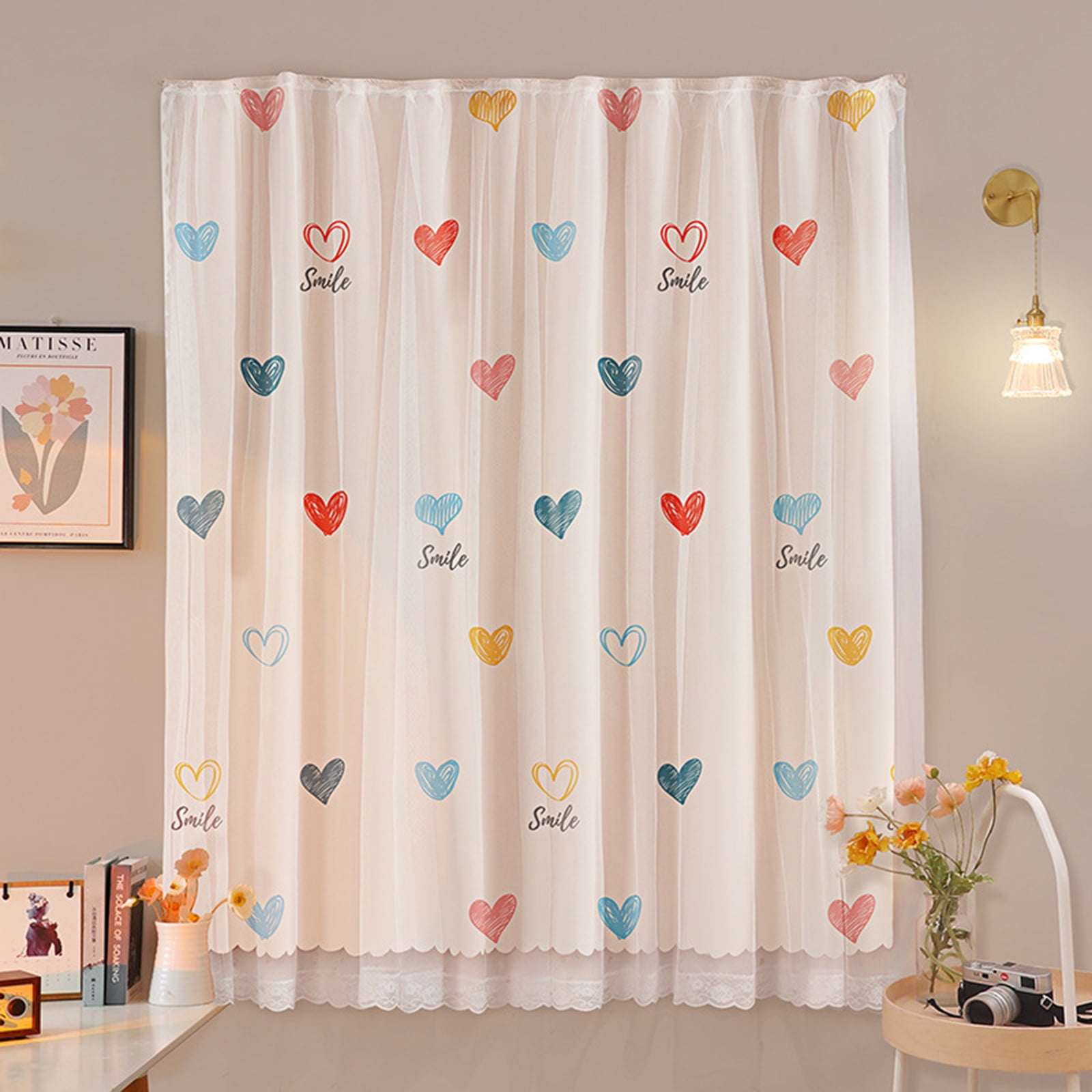 Fresh Velcro Curtains Windows Soundproof Shading Cloth Curtains 1Pcs ...