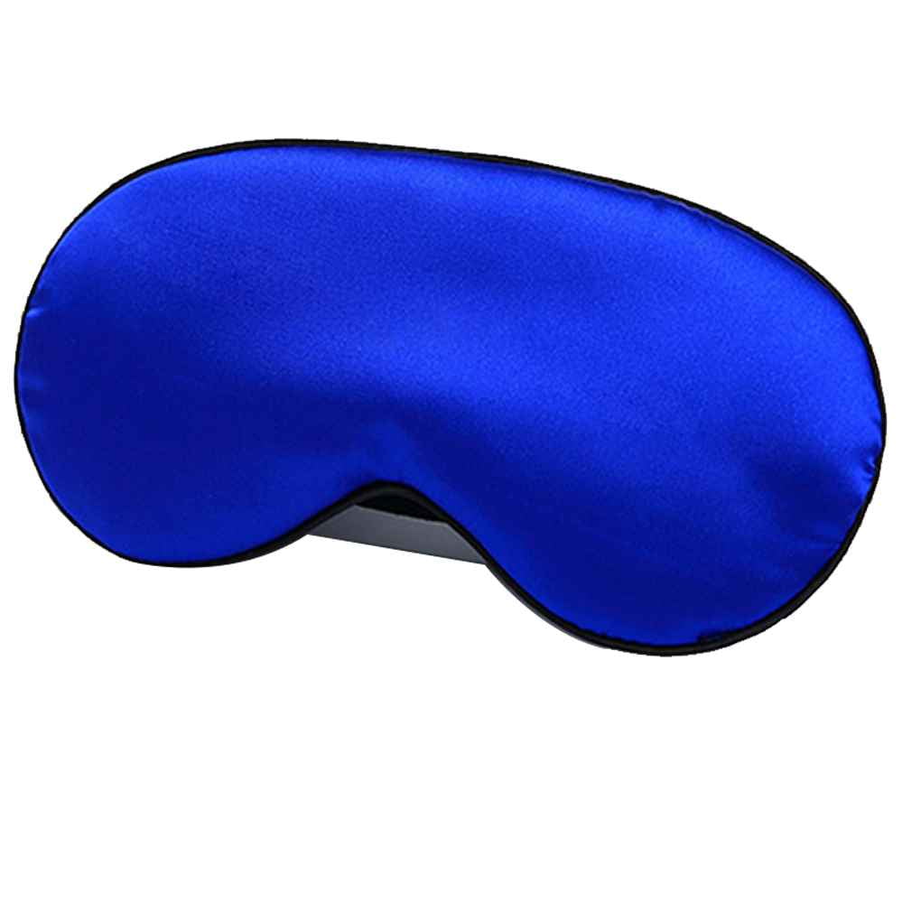 Women Men Girls Emulation Silk Sleep Eye Mask Padded Shade Cover Travel ...