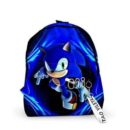 Sonic Backpack Cartoon School Lunch Bag Boys Kids Kindergarten Gift For ...