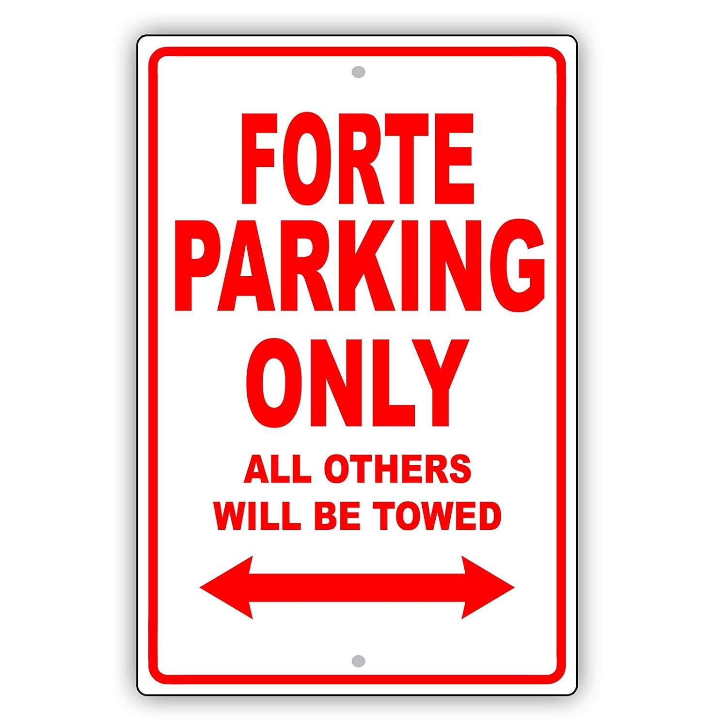 KIA FORTE Parking Only All Others Will Be Towed Ridiculous Funny ...