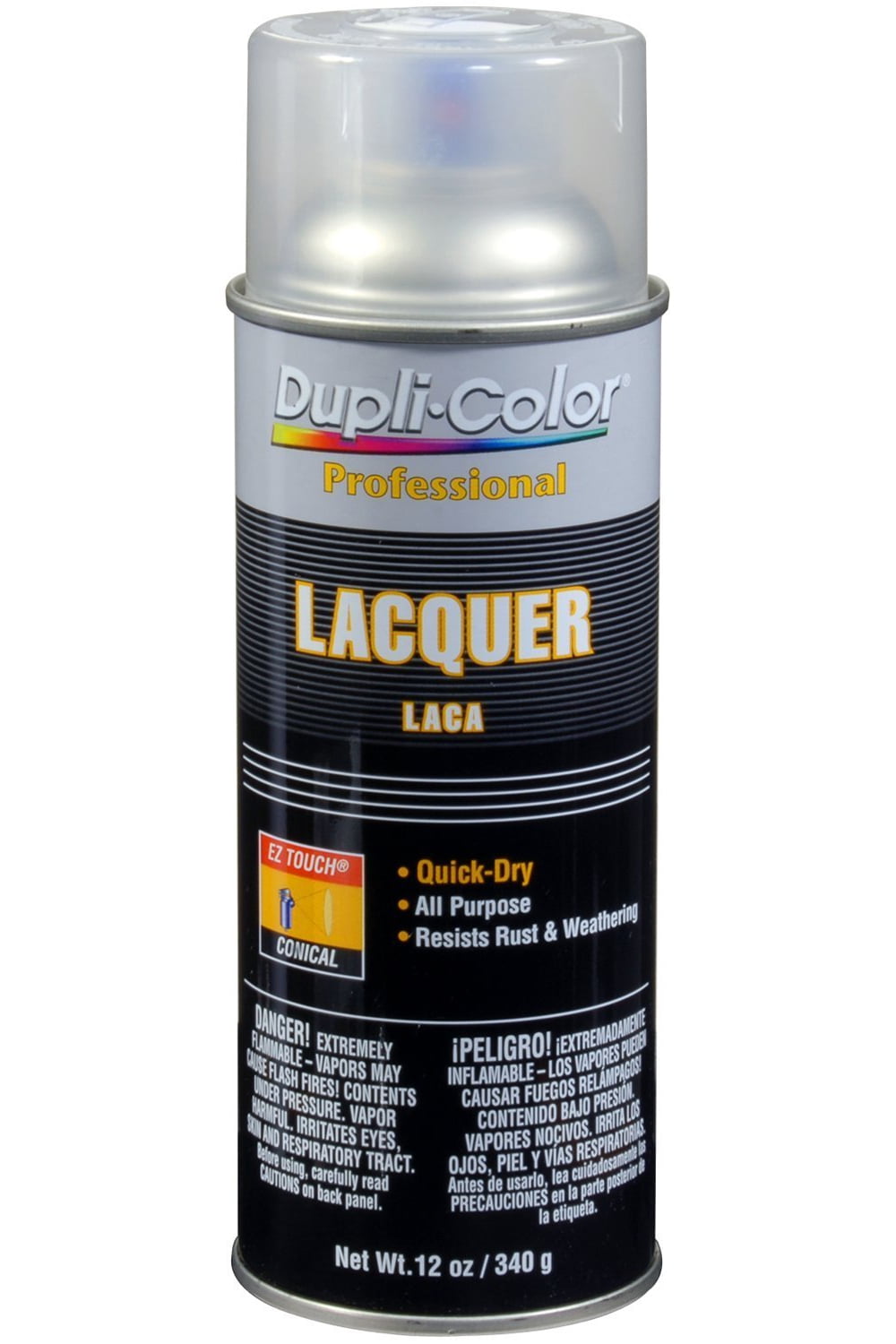 Dupli-Color 12oz CLEAR Professional LACQUER Quick-Dry All-Purpose ...