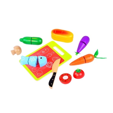 Rockin’ Rollers 12 Pieces Cheeseburger Kid’s Meal Wood Play Food Set ...