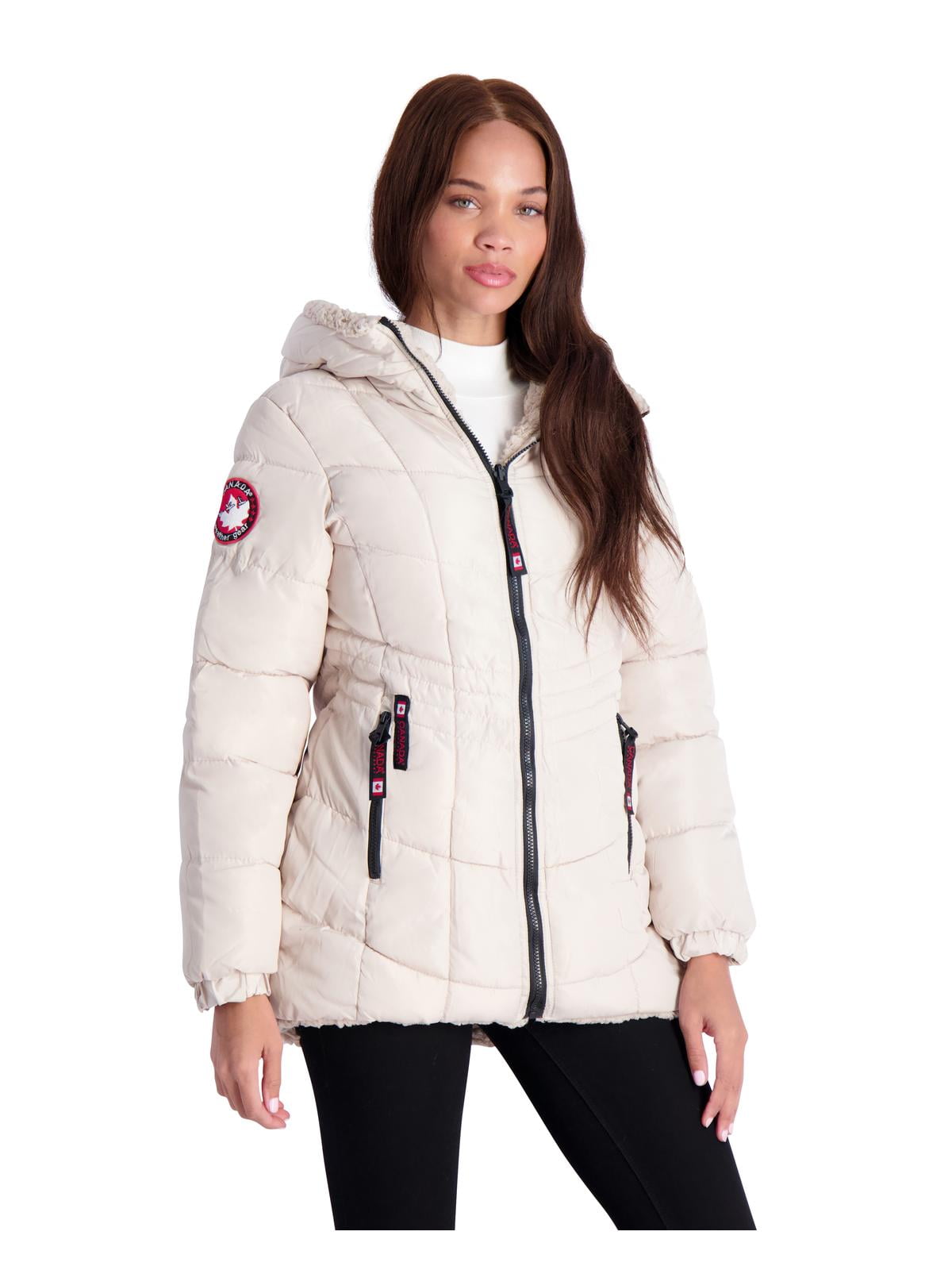 Buy Canada Weather Gear Women's Reversible Puffer to Sherpa Hooded Coat ...