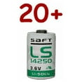 Saft LS14250 Lithium Battery, 3.6V 1200mAh, 1/2AA, Utility, Medical ...