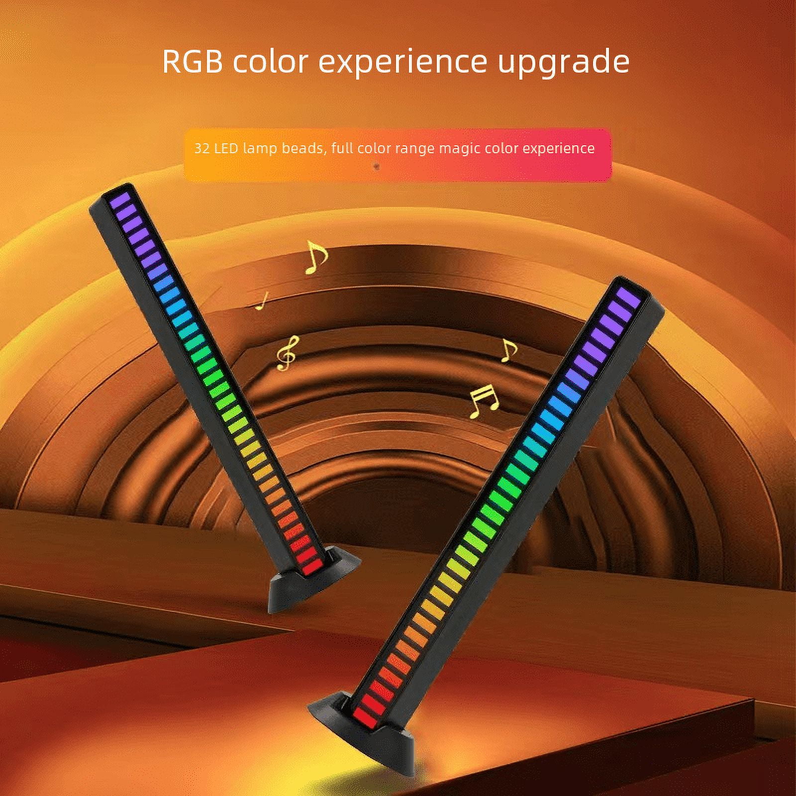 Luz de ambiente con captación RGB, luz de ritmo musical controlada por ...