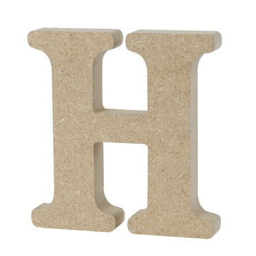 156Pcs Small Wooden Craft alphabet and letters Wood Cutouts with ...