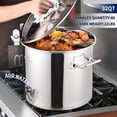 ARC 32QT Stainless Steel Tamale Steamer Pot w/Easy-fill Water Spout ...