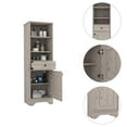 Depot E-Shop Norwalk Linen Cabinet With Drawer, Cabinet, 2 Inner ...