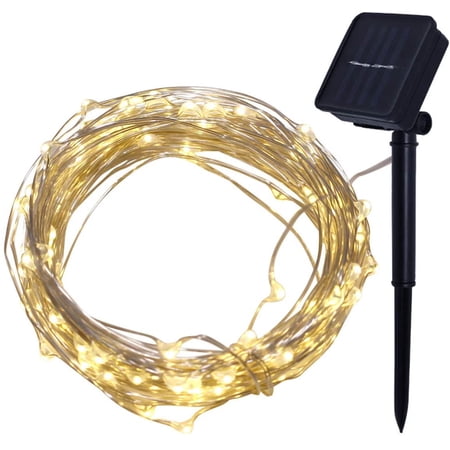 EisEyen 4M 40 light chain solar outdoor micro LED light chains wire ...