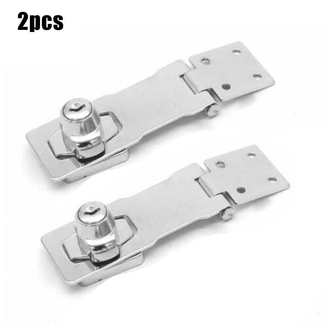 HEAVY DUTY SECURITY SET HASP AND STAPLE BRASS PADLOCK 3 KEYS Locks ...