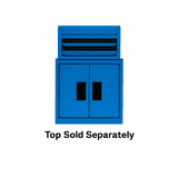 Hyper Tough Mini Tool Cabinet, 11.6-inch Blue Steel Storage with Double ...