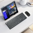 RVP+ Ergonomic Wireless Keyboard and Mouse Combo, Quiet Keys, Ultra ...