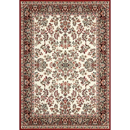 Fiona Cream Red Fine Traditional Rug | Walmart Canada