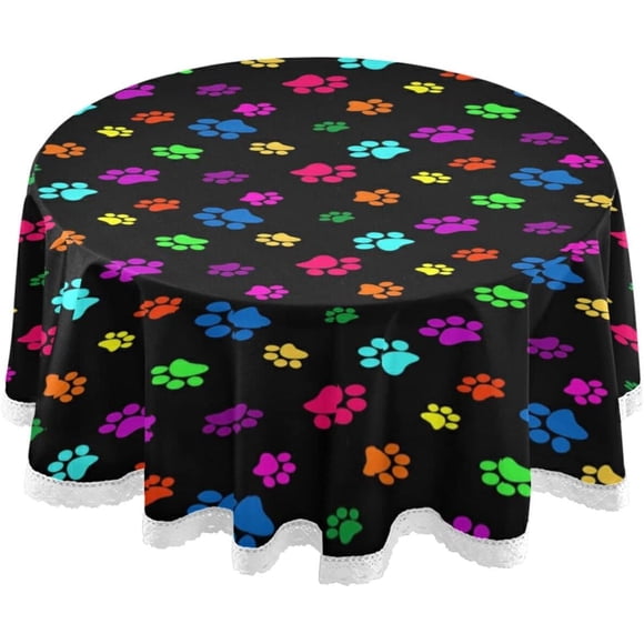 Paw Print Tablecloth