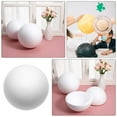 White Foam Ball DIY Crafts Hollow Ball Unpainted Round Foam Ball Craft ...