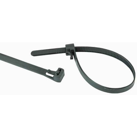 PRO POWER - Reusable Cable Ties 200mm x 8.00mm Black 100 Pack | Walmart ...