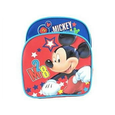 Mickey Mouse Red and Blue Colored Full Sze Backpack (16in) - Walmart.com