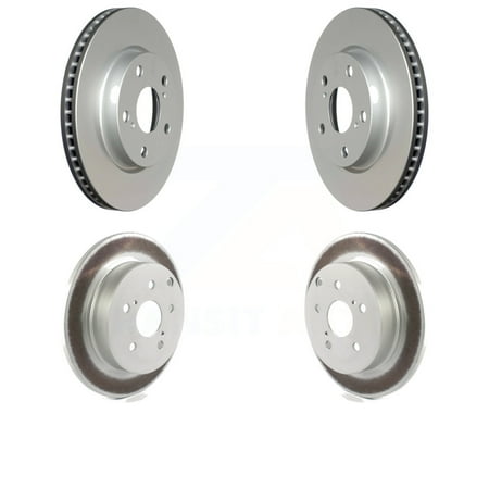 Front Rear Coated Disc Brake Rotors Kit For 2012-2018 Toyota Prius V KG ...