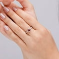 Angara Bague Solitaire Naturelle Ronde 1.2 ct Tourmaline Rose avec ...