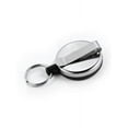 KEY-BAK Original HD Retractable Keychain, 48" Kevlar Cord, Black Front ...