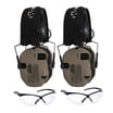 Walker's Razor Slim Electronic Shooting Earmuffs and Glasses (US Flag ...