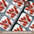 3drose, Wyoming Desert Paintbrush Botanical Vector, Set of 8 Coasters ...