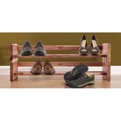 Cedar Green A122 Aromatic Cedar Stackable Shoe Rack - Walmart.com