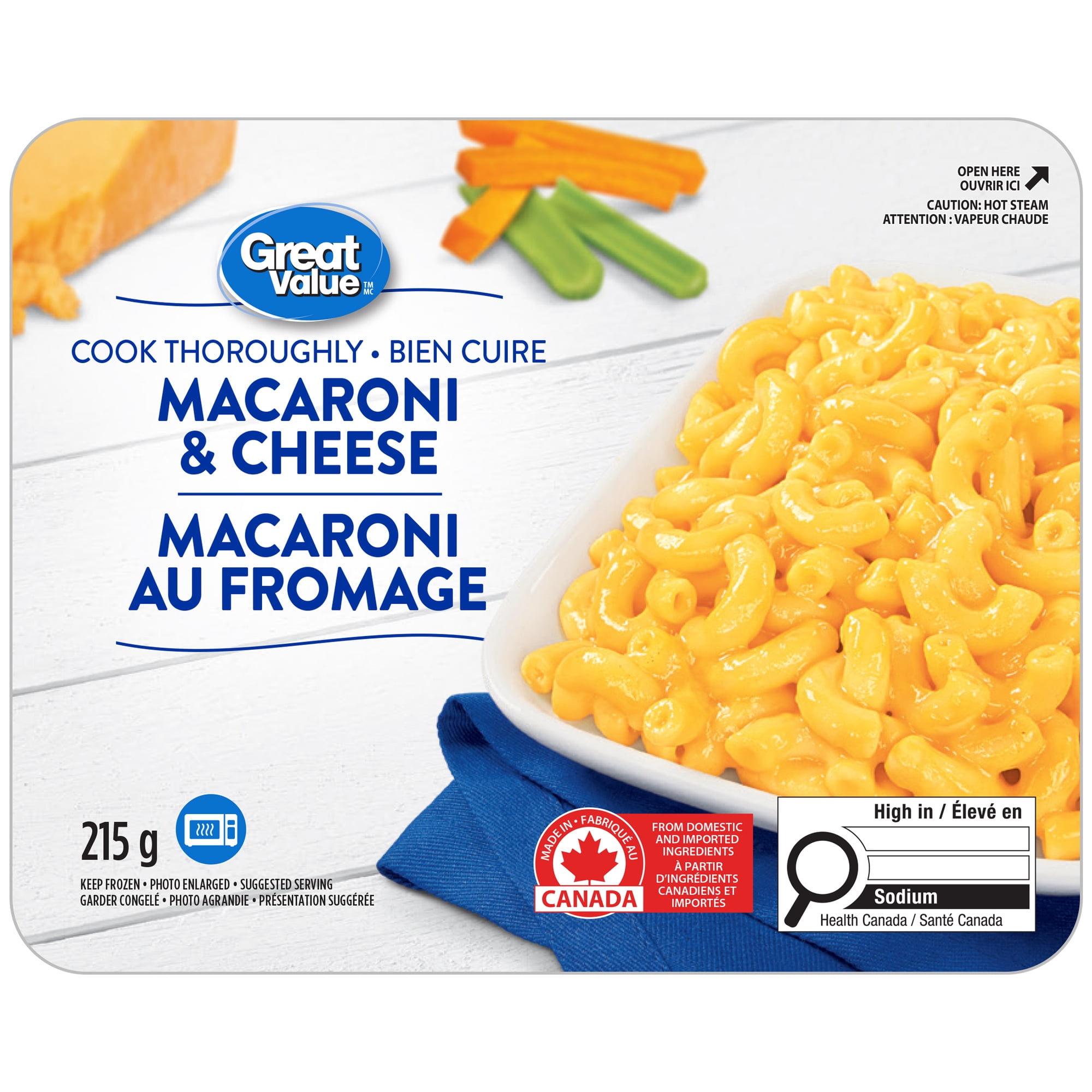 Click here for Great Value Macaroni & Cheese 215 G prices