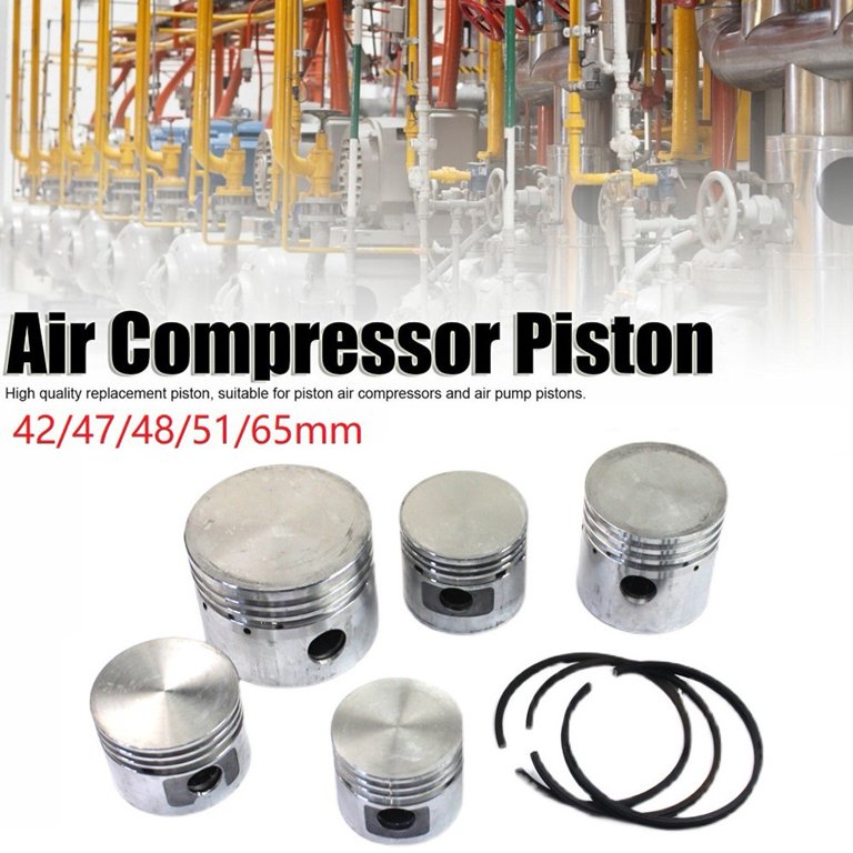 Air Pump Maintenance Parts Walfront 3-Piece 2" Piston Rings ...