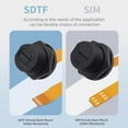 E13 Threaded Plug IP67 Waterproof Connector SDTF Socket Flexible Cable ...