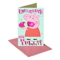 American Greetings Peppa Pig Birthday Card for Girl with Stickers ...