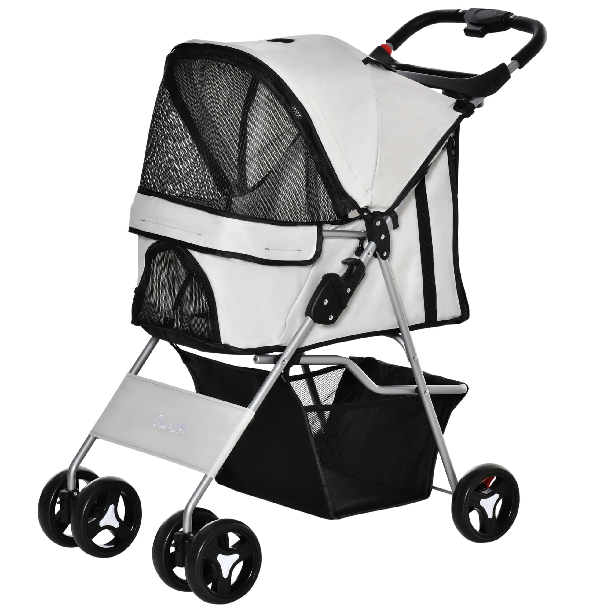Click here for Pawhut Dog Stroller  One-Click Folding Pet Strolle... prices