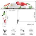 FORMRS Travel Umbrella Folding Auto Open Close Windproof Rain UV ...