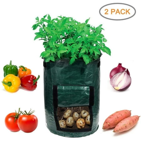 Potato Planter Bags, Garden Tub for Vegetable Growing with Flap Access ...