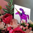 3drose, Funny Cool Dragon Riding Unicorn Cartoon, 12 Greeting Cards ...