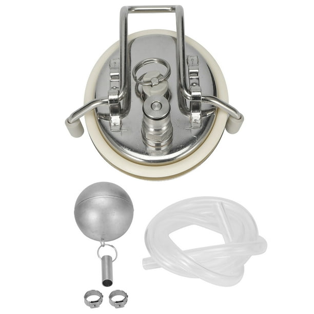 Floating Ball With Beer Tube Carbonation Lid, Stainless Steel ...