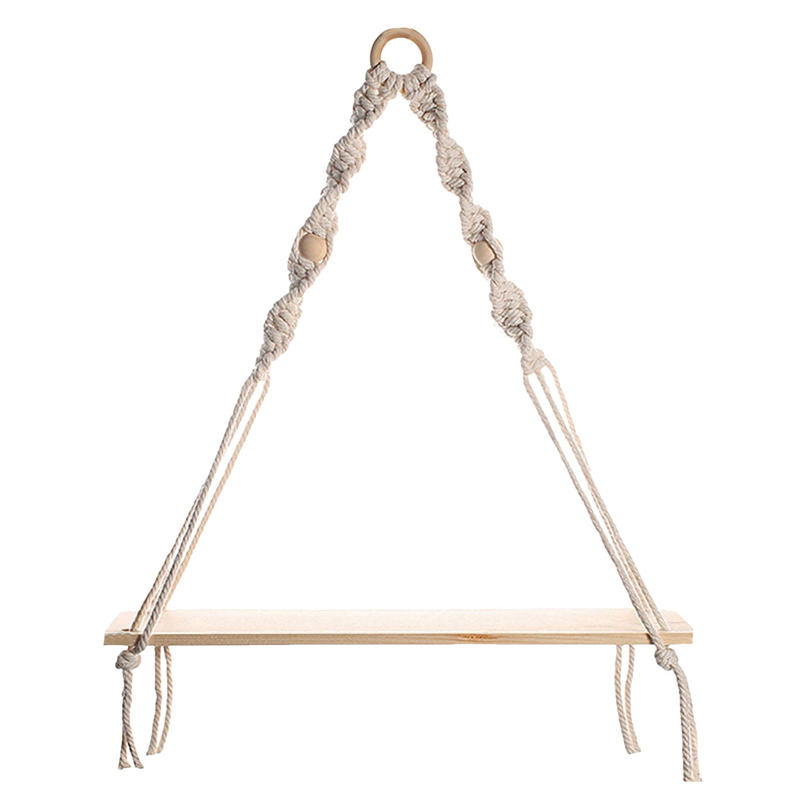 Click here for Qwke Wall Hanging Shelf Boho Shelves With Wood Han... prices